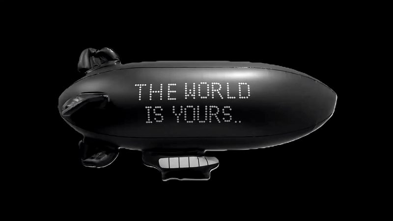 "The World Is Yours" Blimp – Troll Activity